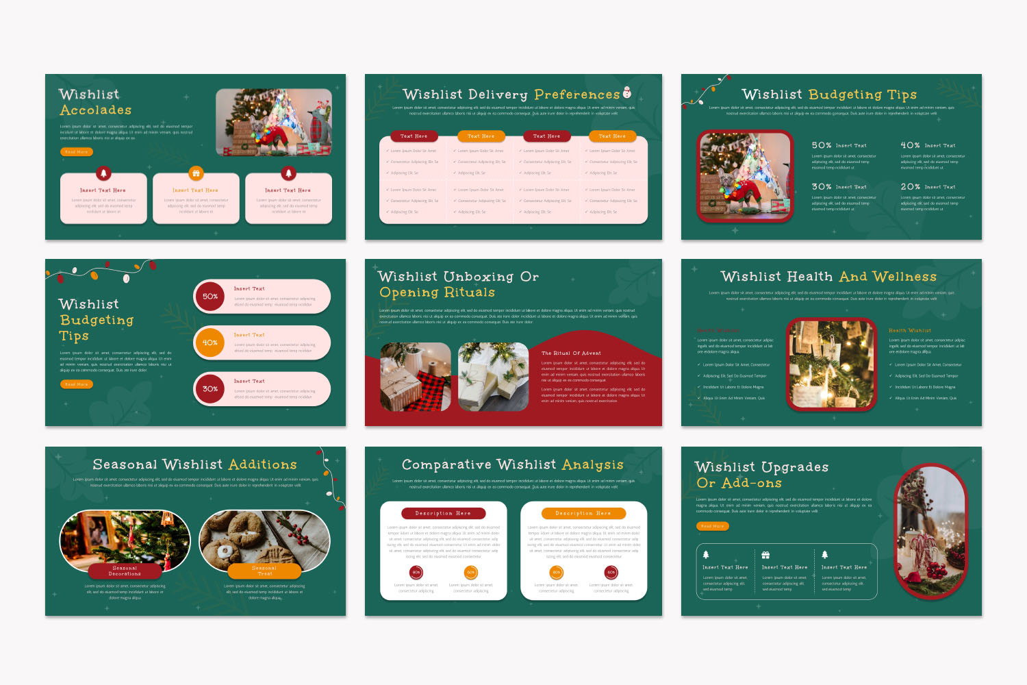 Christmas Wishlist Template Slidestack