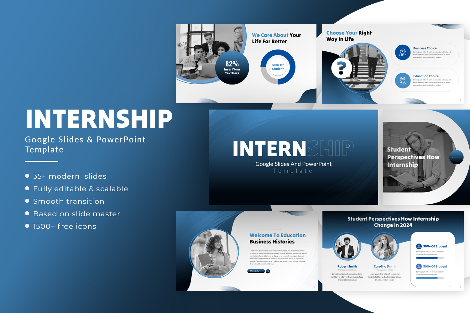 Free Internship PPT Google Slides Template Slidestack