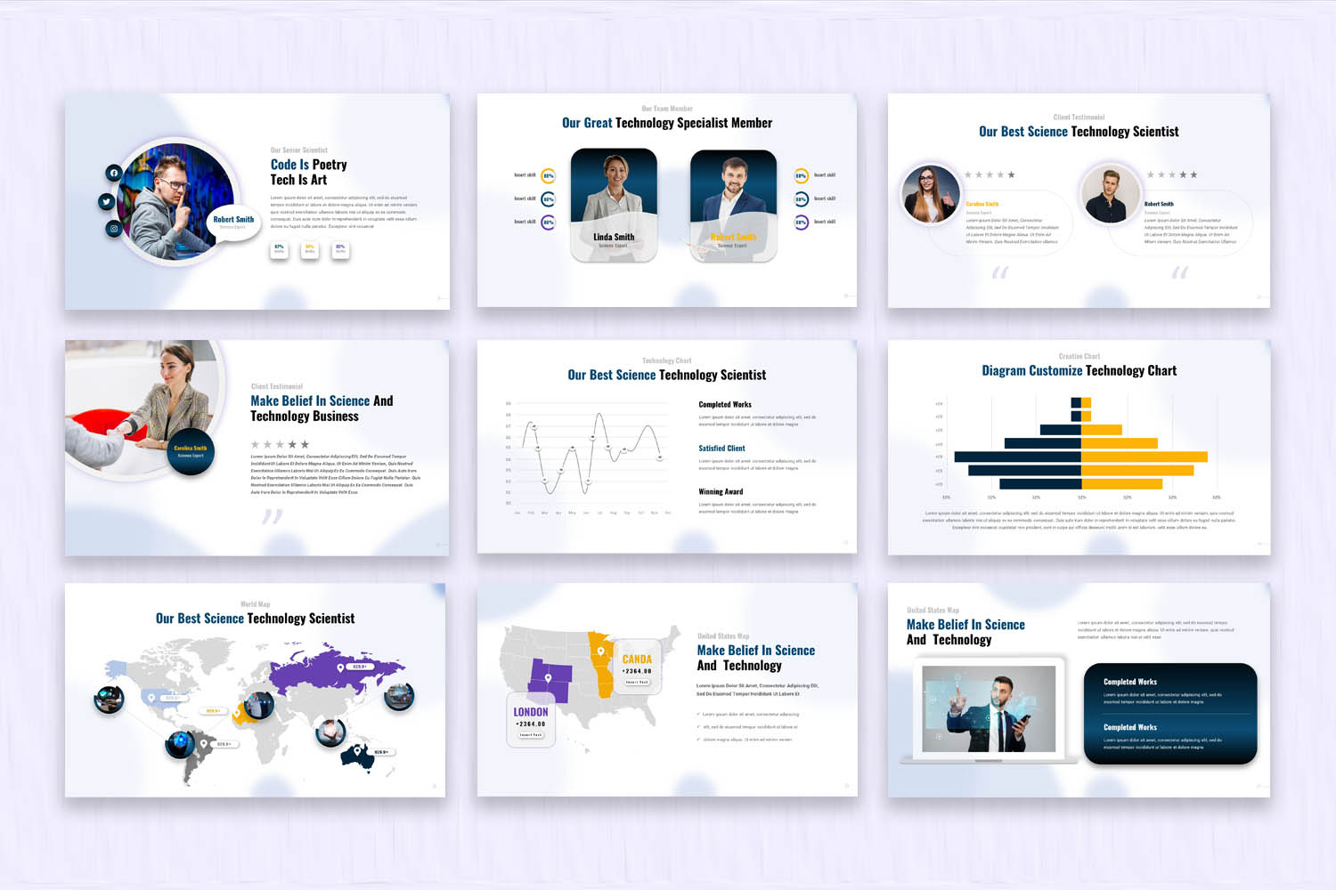 Science and Technology Presentation Template | Slidestack