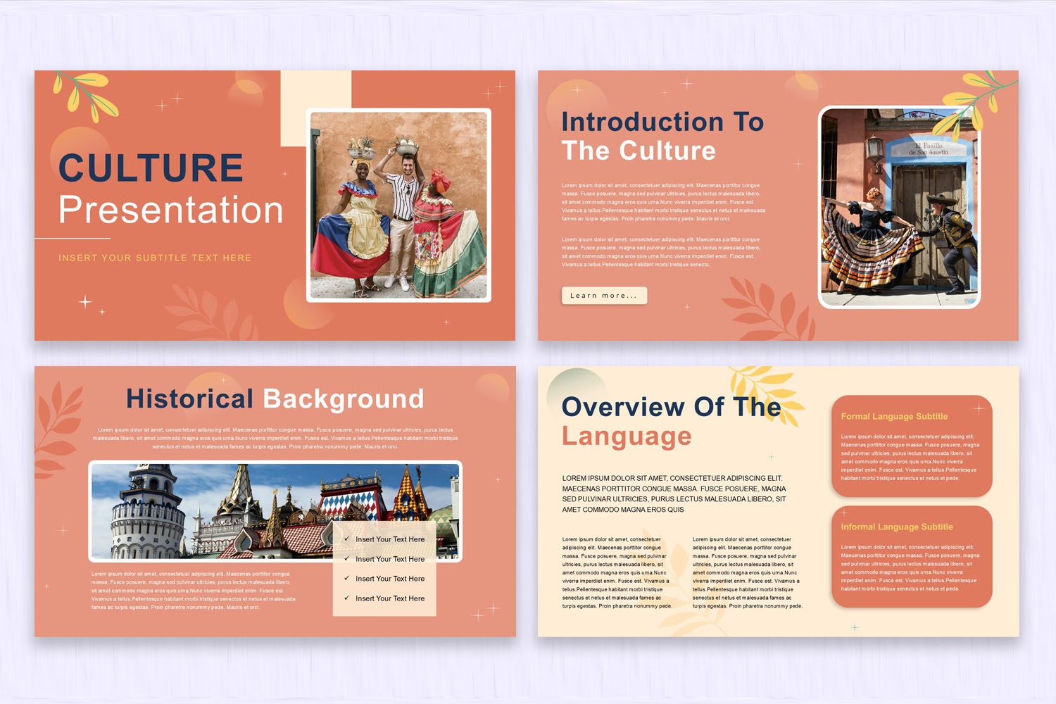 Free Culture Presentation Template Slidestack