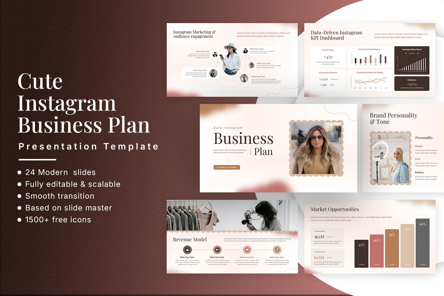 Cute Instagram Business Plan Presentation | Slidestack