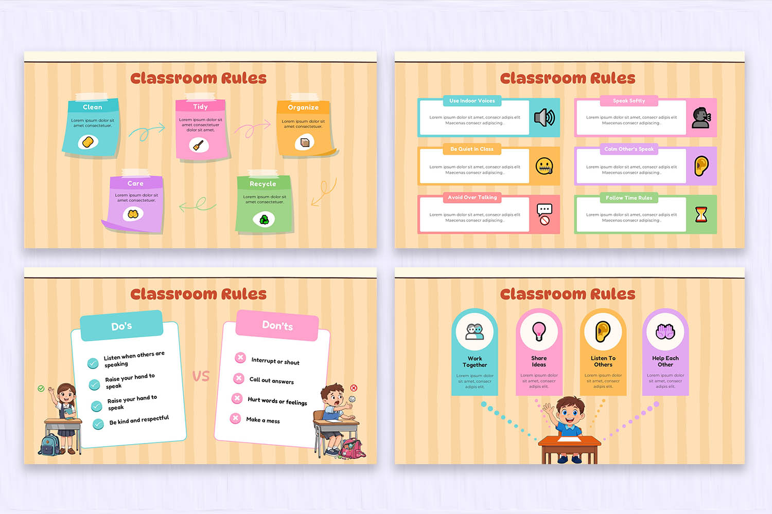 Classroom Rules Infographics Presentation | Slidestack